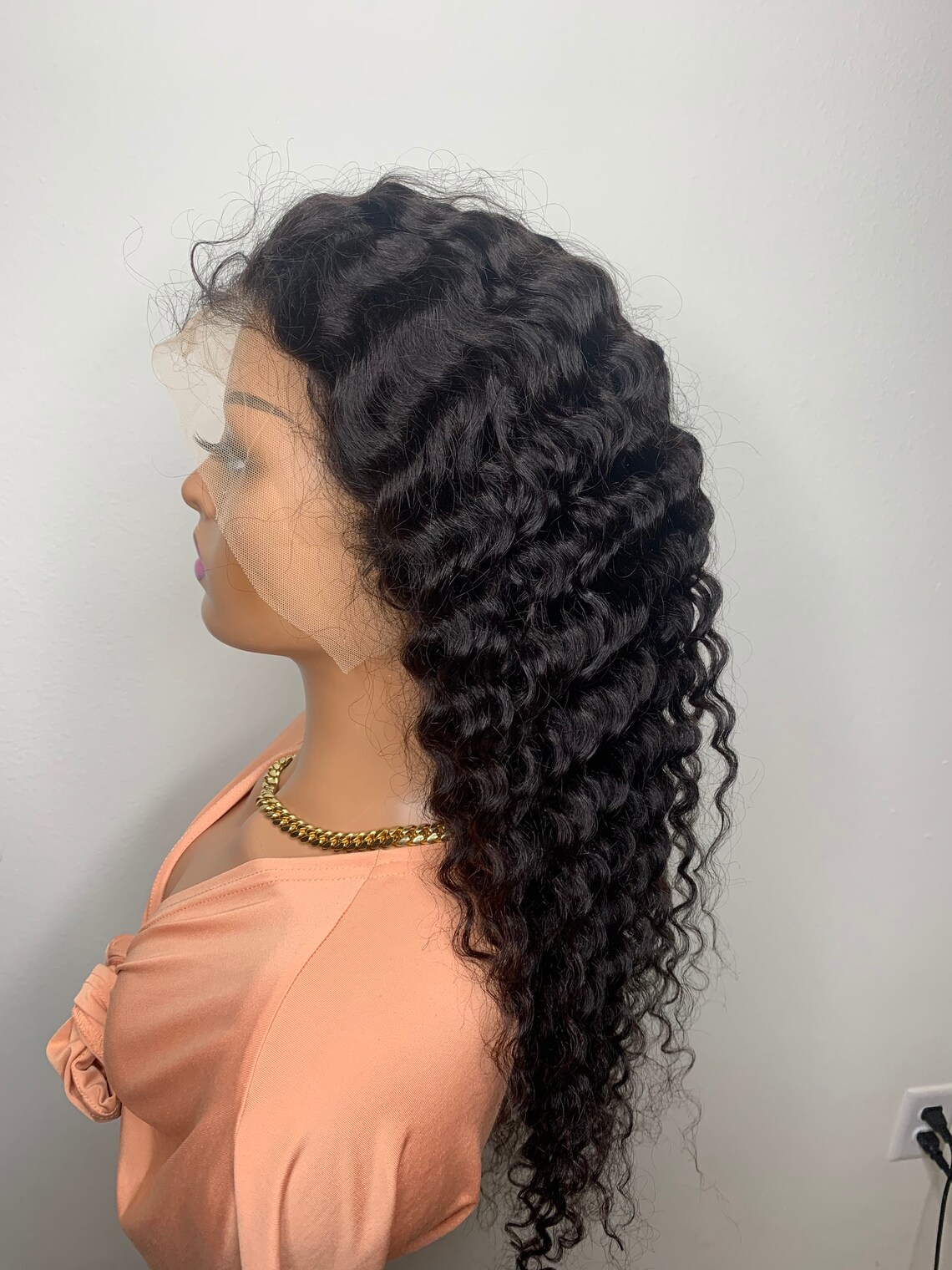 22 inch 13x4 frontal deep wave | Etsy