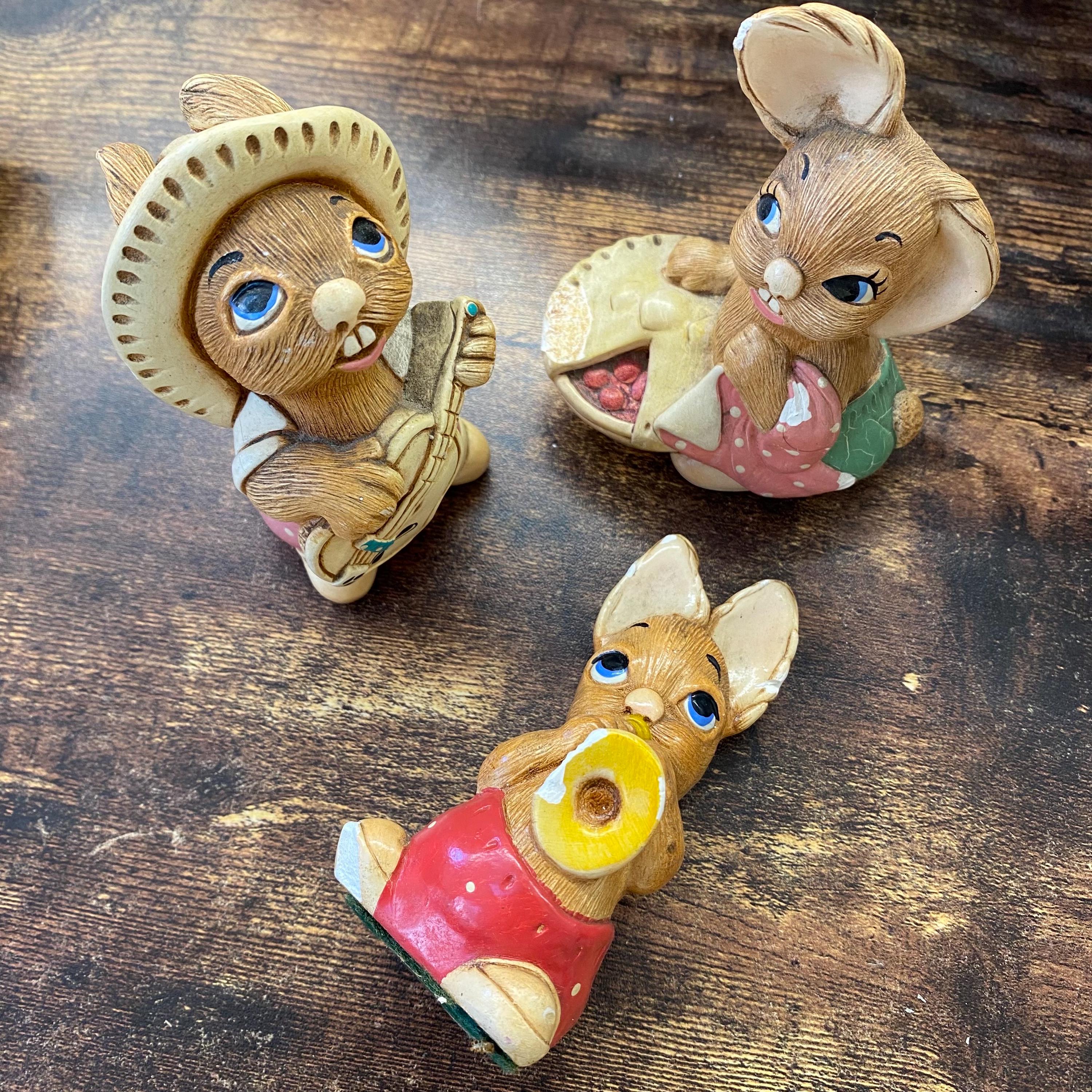 Pendelfin Rabbits Collection Vintage Ceramic Figurines, Barrow Boy ...