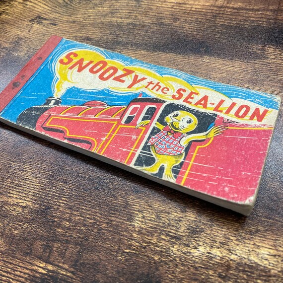 1959 Vintage Snoozy the Sea Lion Small Illustrated Childrens - Etsy