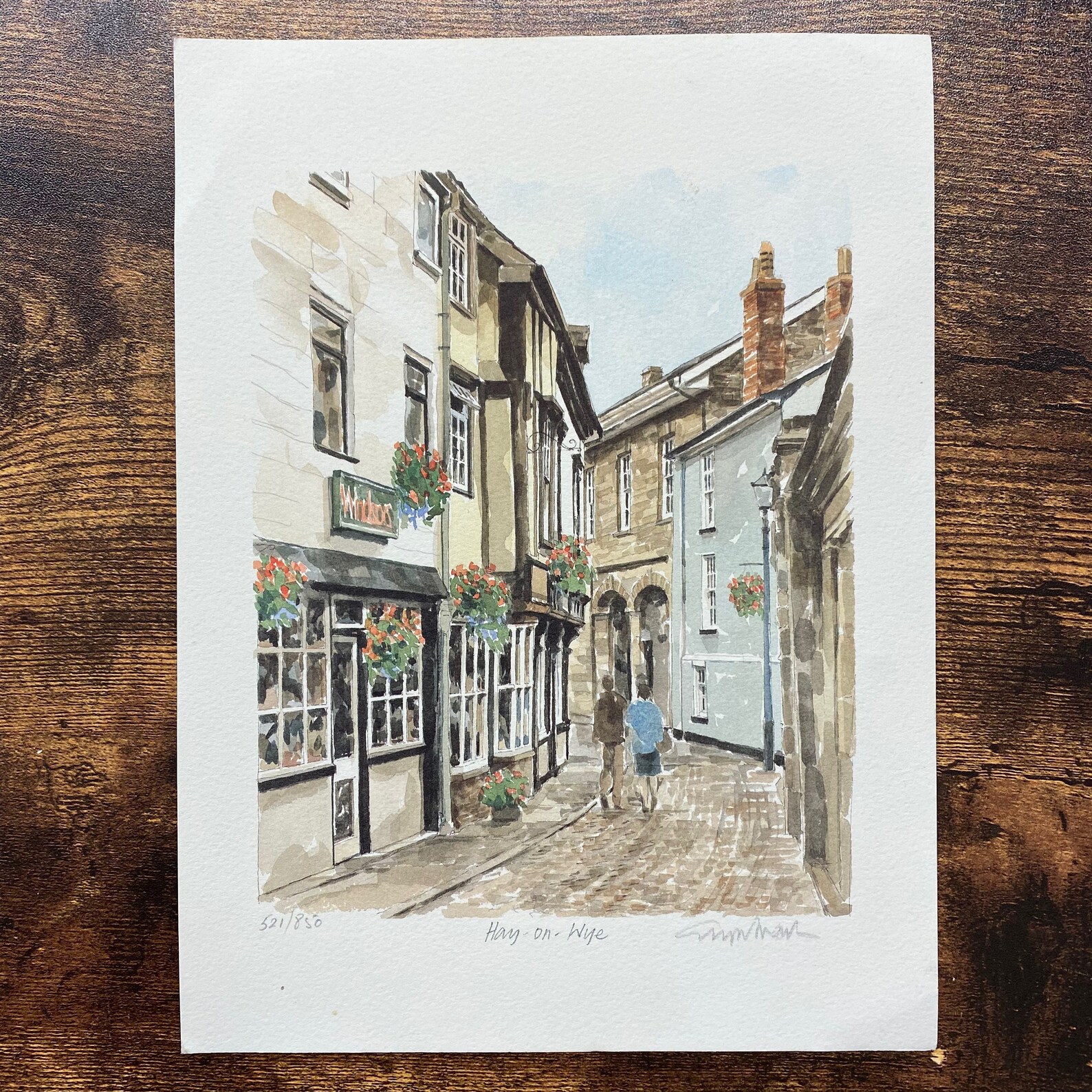 Watercolour England and Wales Paintings of Towns Cities and - Etsy UK