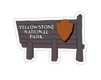 Yellowstone National Park Sign - Etsy