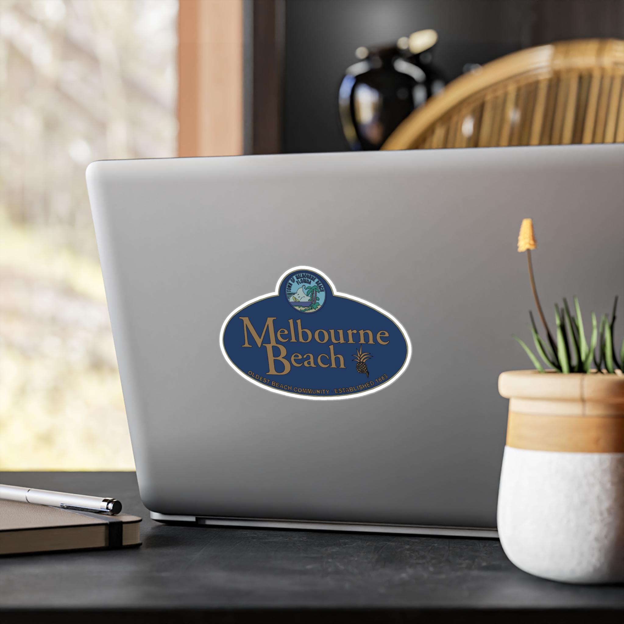 Melbourne Beach Sign Sticker - Etsy