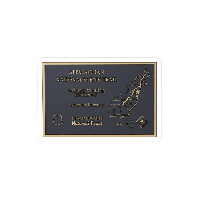 Appalachian Trail Southern Terminus Sticker - Etsy