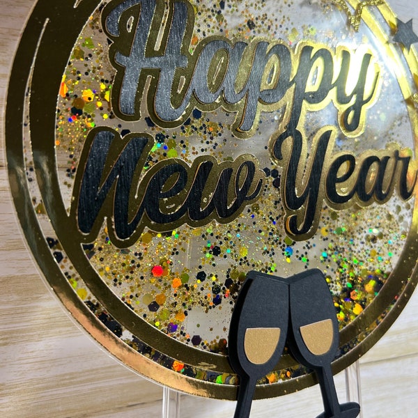New Year Cake Topper - Etsy