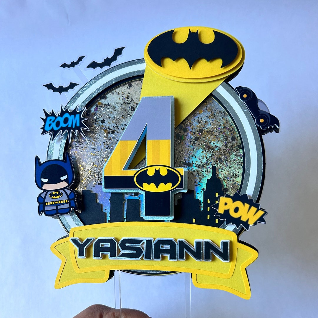 Batman Cake Topper Super Hero Cake Topper READ DESCRIPTION - Etsy