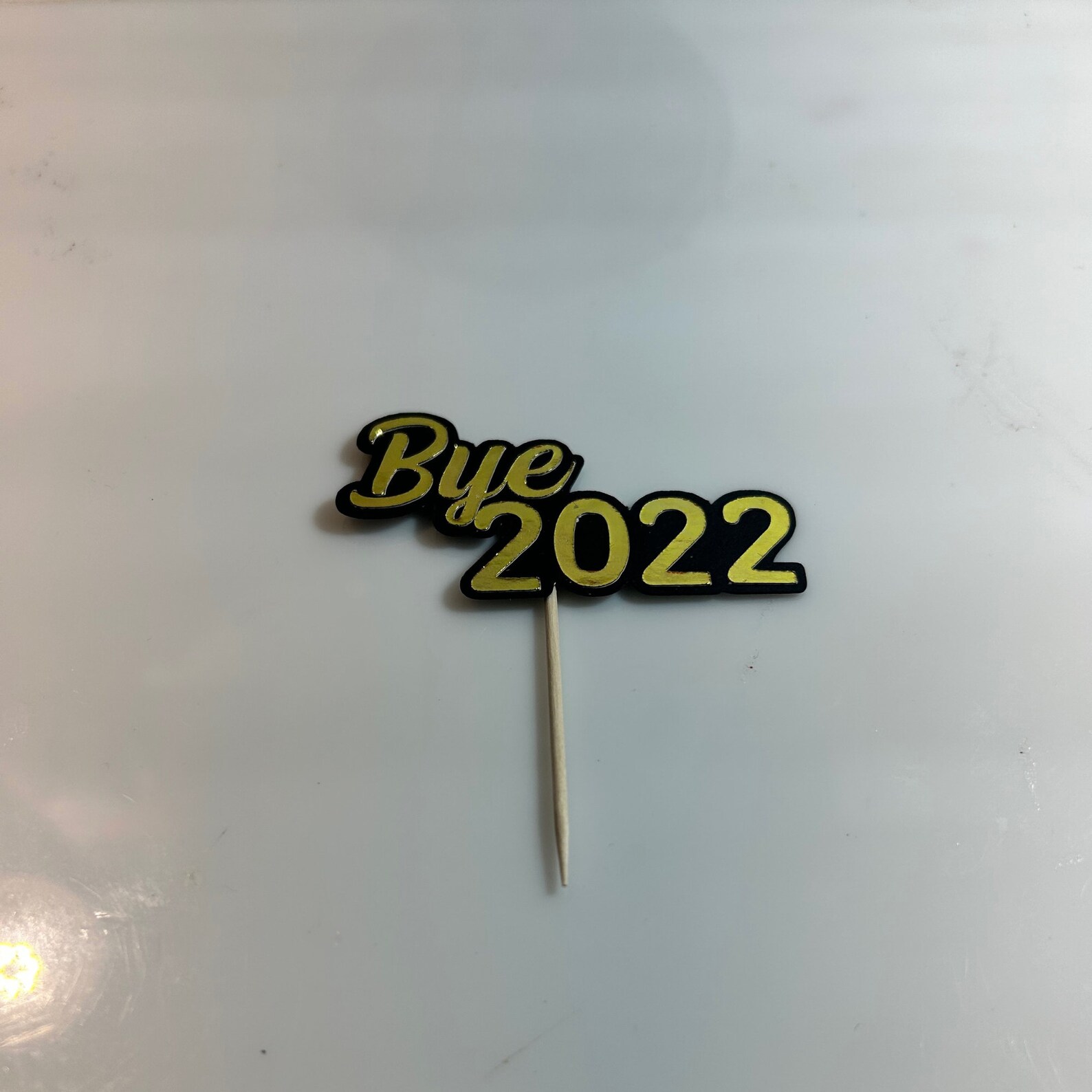 Happy New Year Cake Topper, Cupcake Toppers, Bye 2023, Hello 2024, 2024 ...