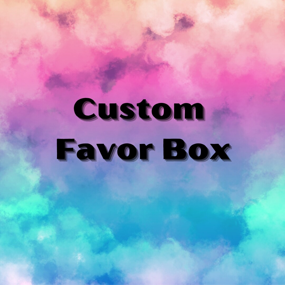 Custom Favor Box, Made to Order - Etsy