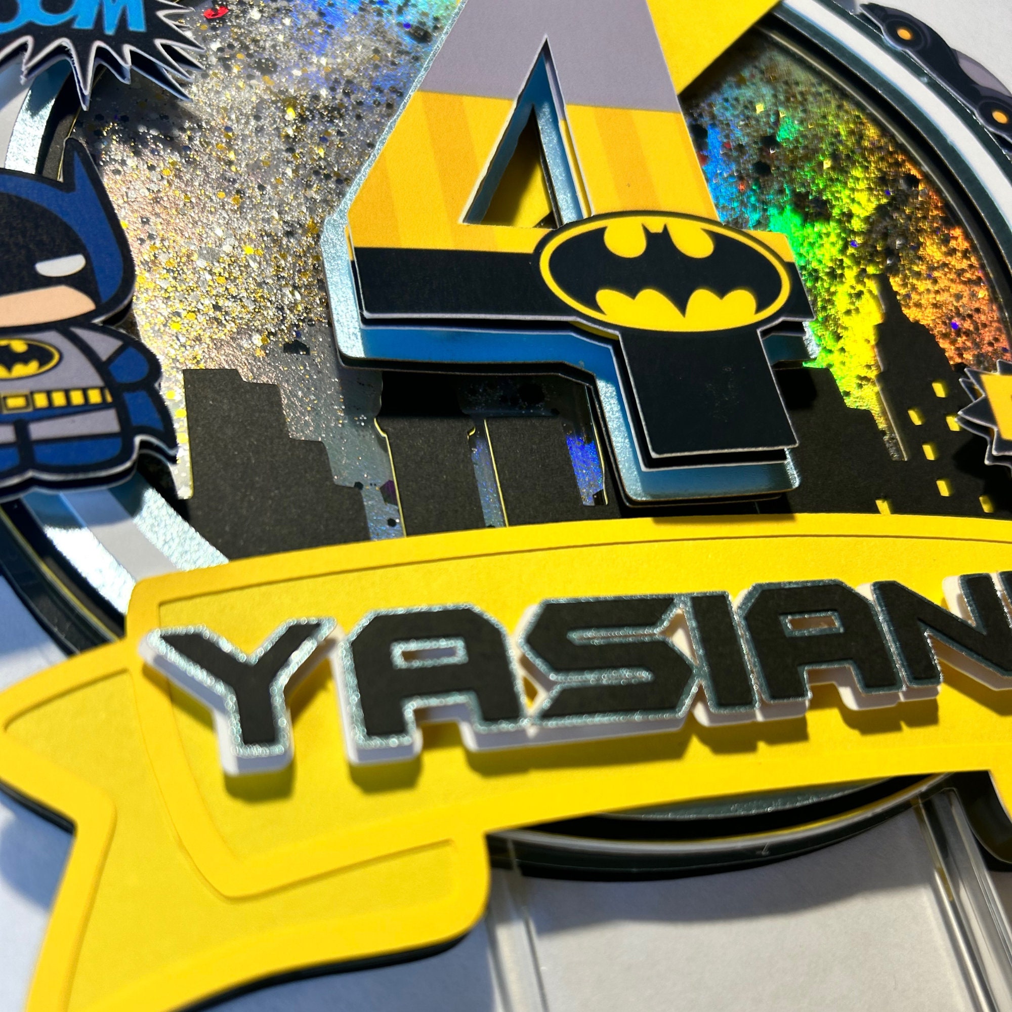 Batman Cake Topper Super Hero Cake Topper READ DESCRIPTION - Etsy