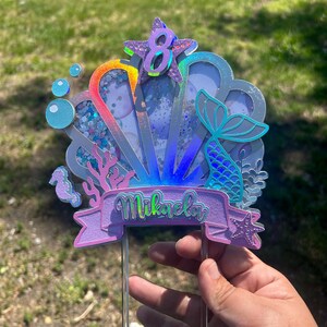 Mermaid Cake Topper, Under the Sea Birthday Decorations - Etsy