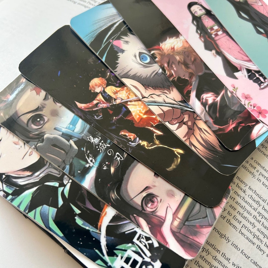 Anime Inspired Bookmark, Manga Lover, Demon Bookmark, Laminated ...