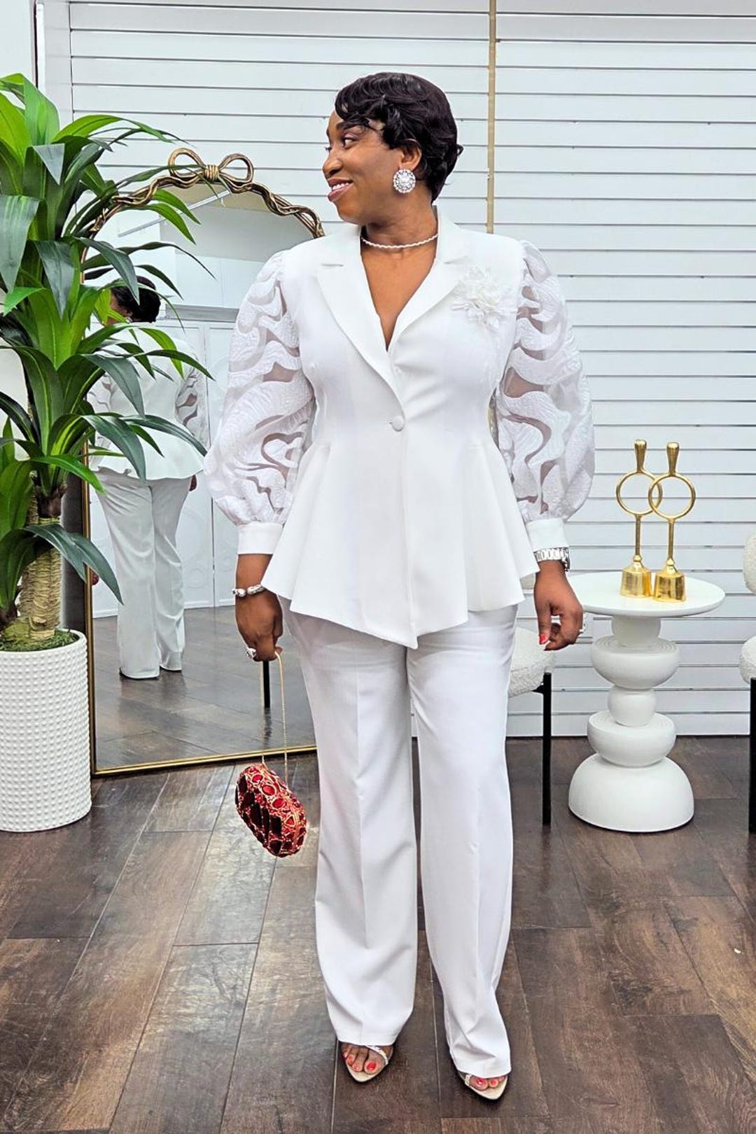 Rosalind White Suit Set - Etsy