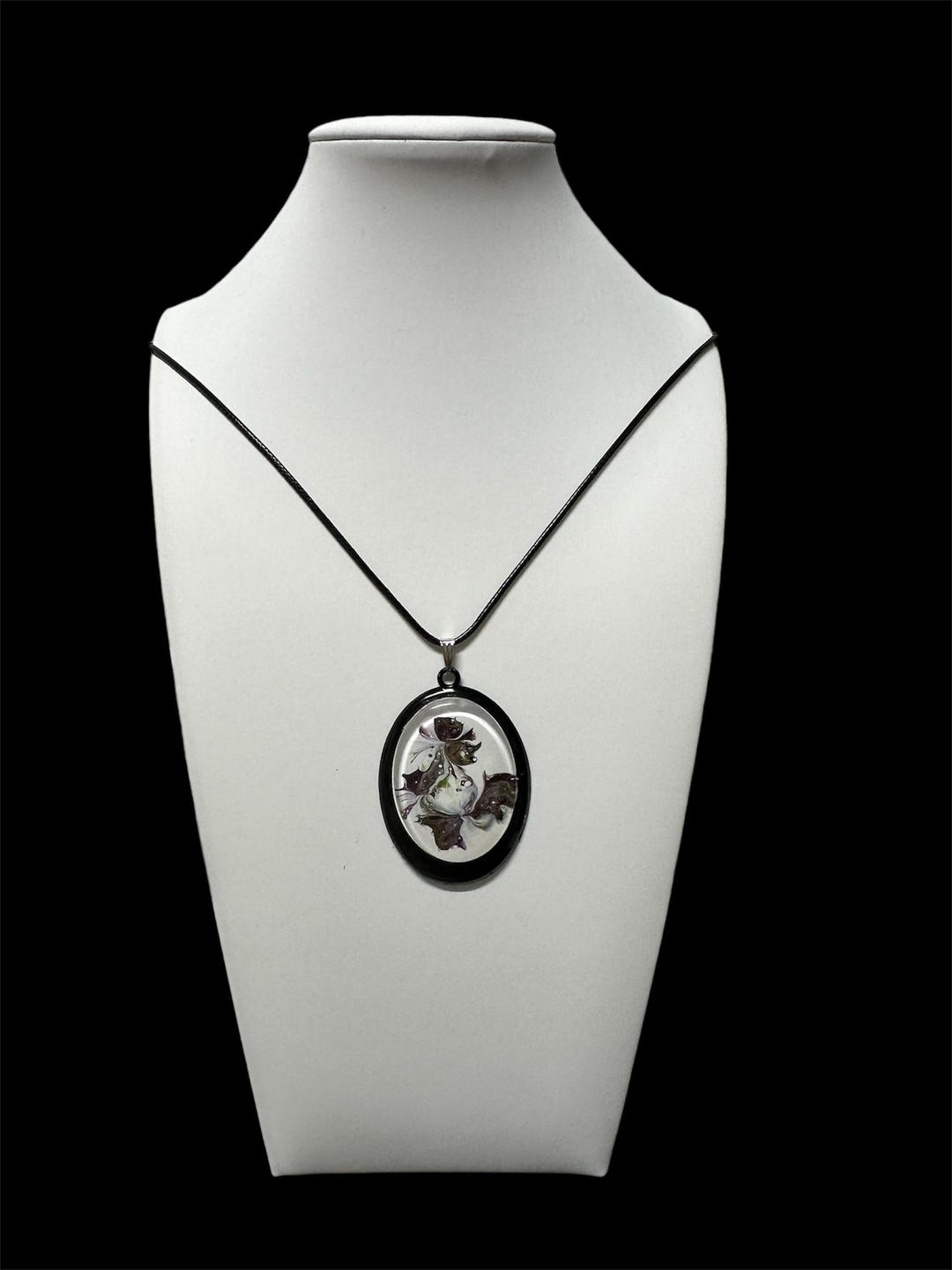 Hand Painted Acrylic Wearable Art Pendant Necklace - Etsy