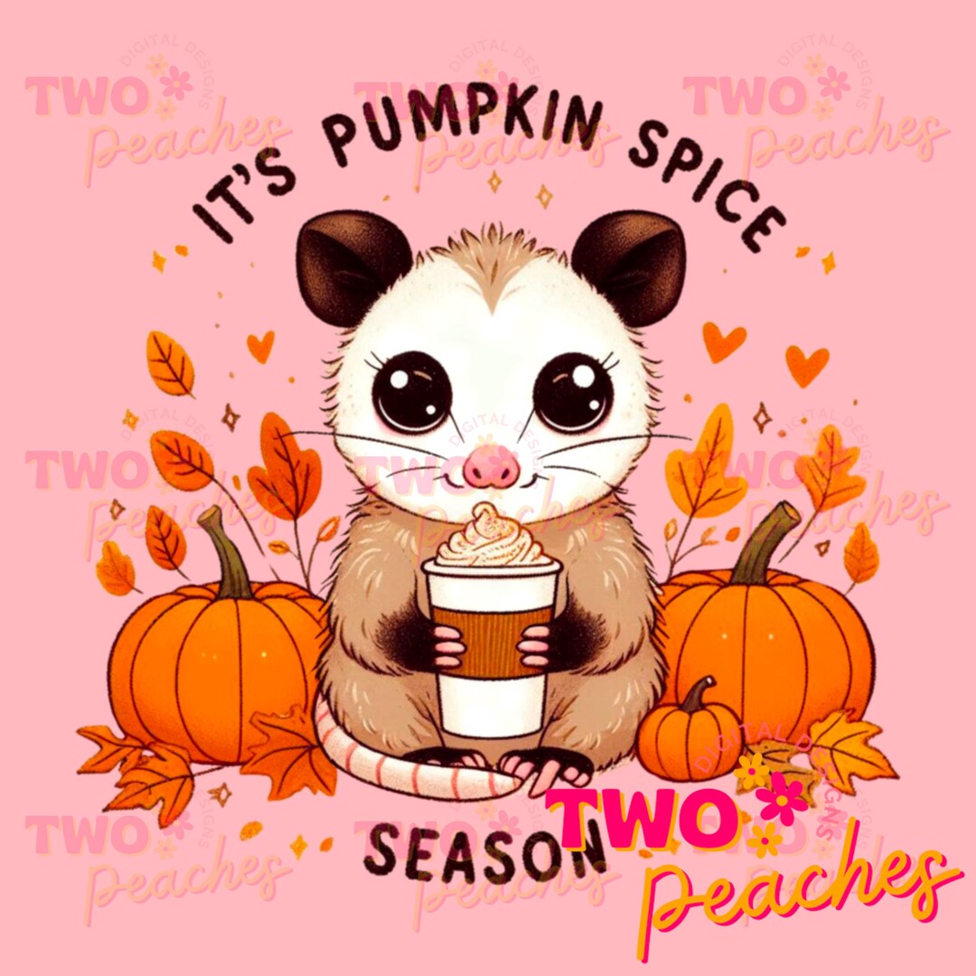 Pumpkin Spice Possum PNG: Fall Latte Shirt Design (digital Download) - Etsy
