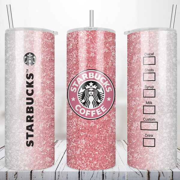 Pink Glitter Starbucks Cup