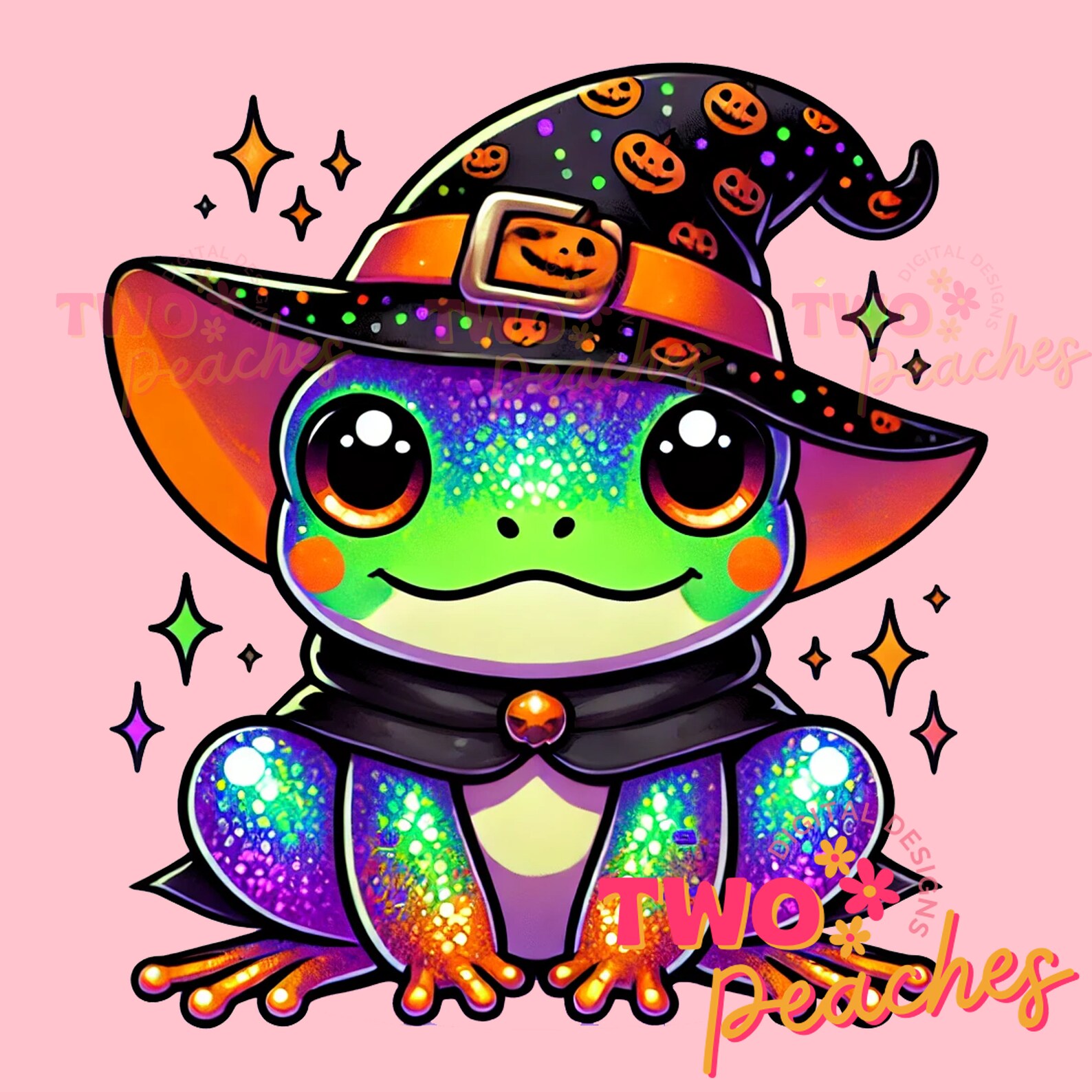 Halloween PNG, Witch, Cute, Frog Png, Spooky Season, Sticker Png ...