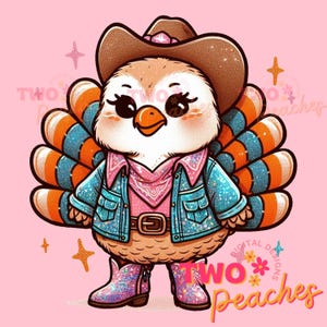 Western Turkey Png, Western Thanksgiving Png, Cowboy Turkey Png ...