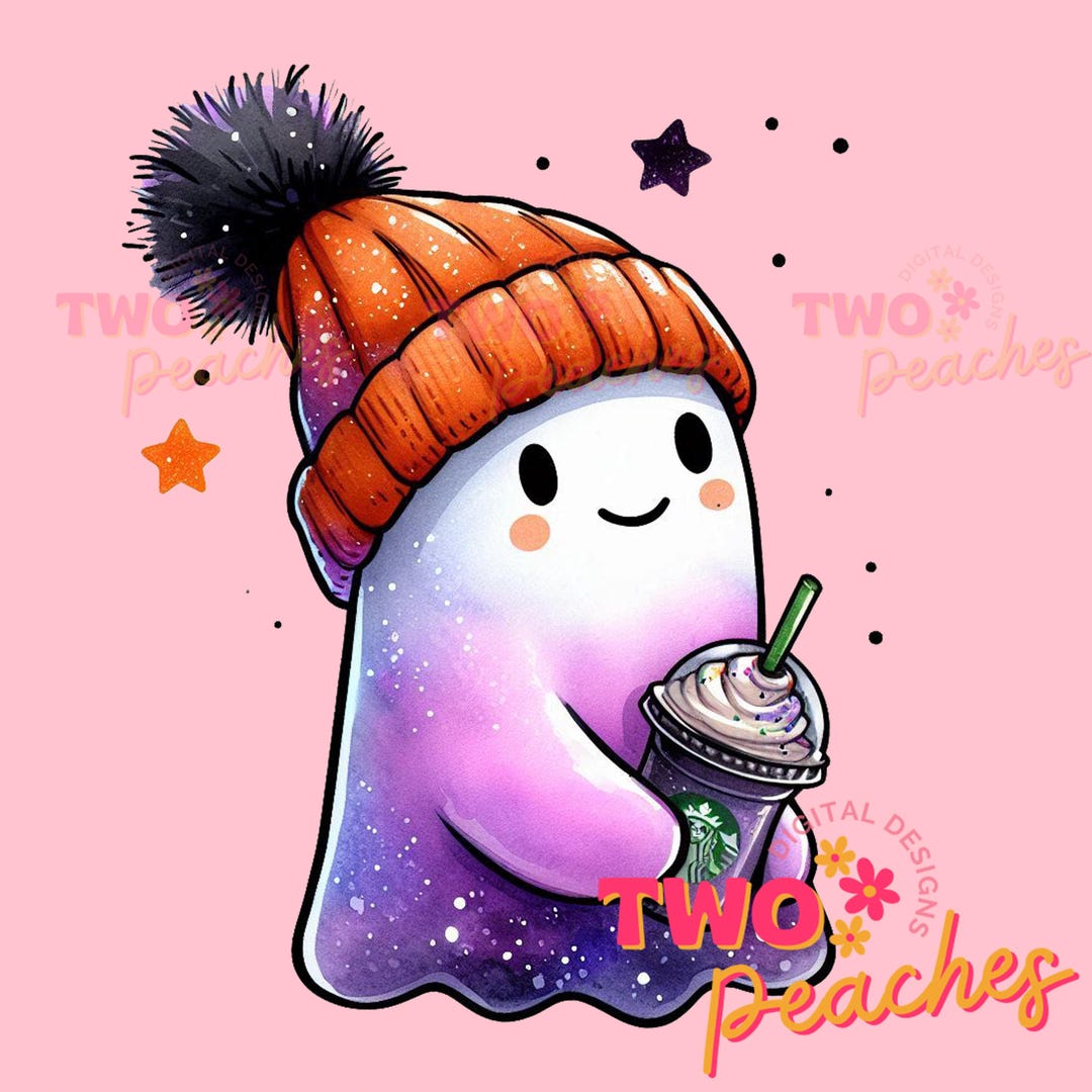 Cute Ghost Png, Halloween Png, Coffee Png, Bougie Png, Bougie Ghost ...