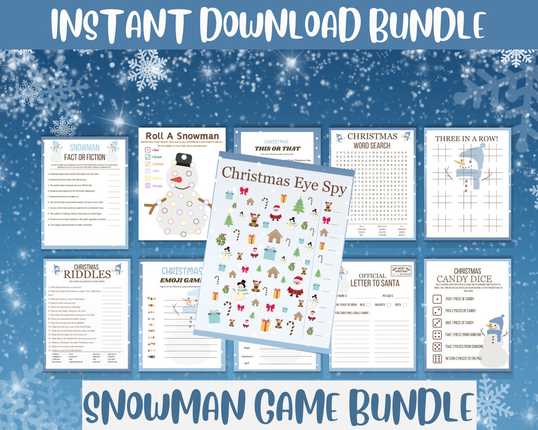 Instant Download Christmas Games Bundle for Family Gatherings: Festive ...