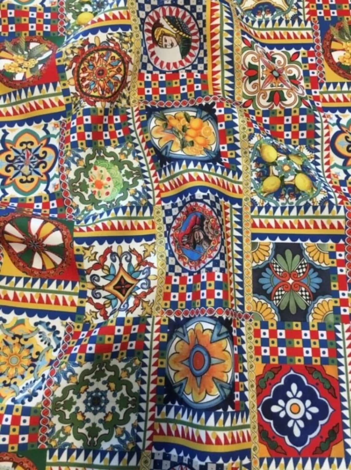 Sicilian Fabric Fabric Heads of Moro Sicilia Exclusive - Etsy UK