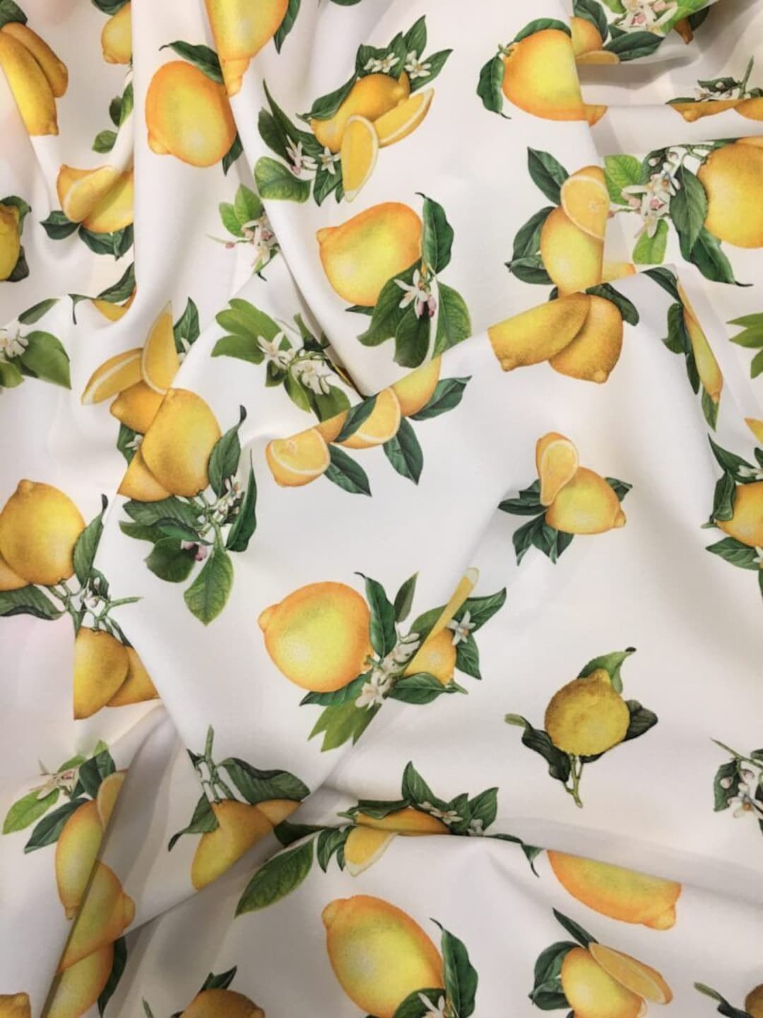 Exclusive Sicilian Fabric by the Meter Sicilian Lemons - Exclusive ...