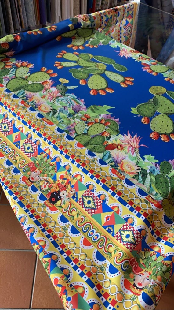 Exclusive Sicilian Fabric for Tablecloth by the Meter - Etsy