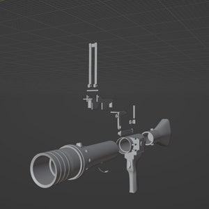 Barrage Grenade Launcher STL 3D Printing Cosplay Weapon - Etsy