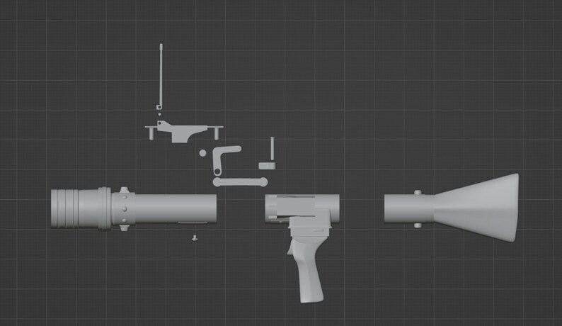 Barrage Grenade Launcher STL 3D Printing Cosplay - Etsy
