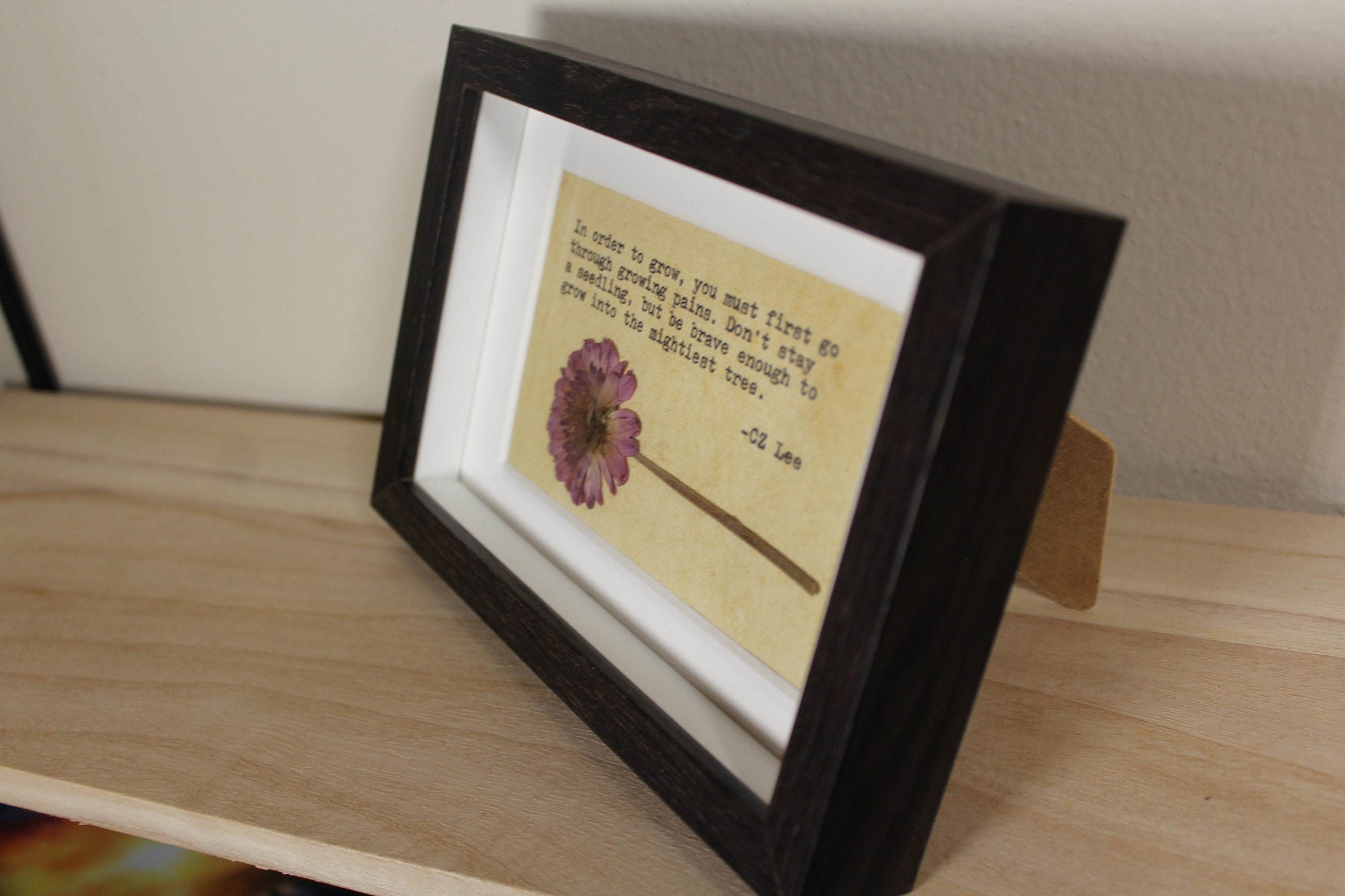 Growing Pains Original Quote Typewriter Poem Poetry Decor - Etsy