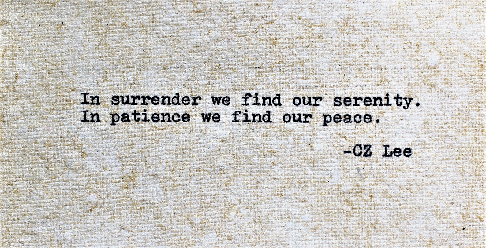 Surrender, Original Quote, Typewriter Poem, Poetry Decor, Typed Quote ...