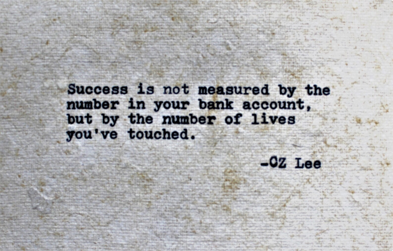 Success, Original Quote, Typewriter Poem, Poetry Decor, Typed Quote ...