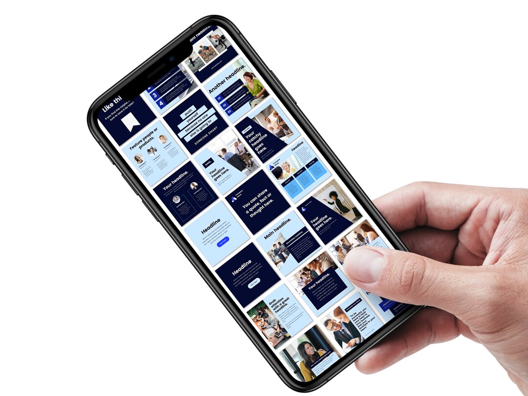 32+ Navy Blue and Baby Blue Linkedin Square Post Designs (canva ...