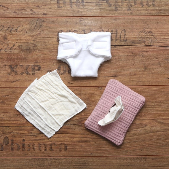 Puppen Windelset Windel Set mit Feuchtetücherbox - Etsy.de