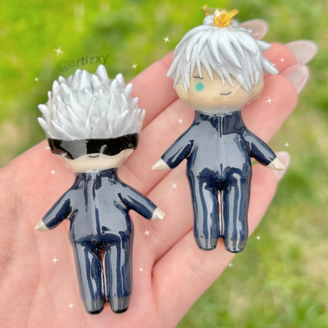 Satoru Gojo // Figura Jujutsu Kaisen Chibi // Encantos de arcilla ...