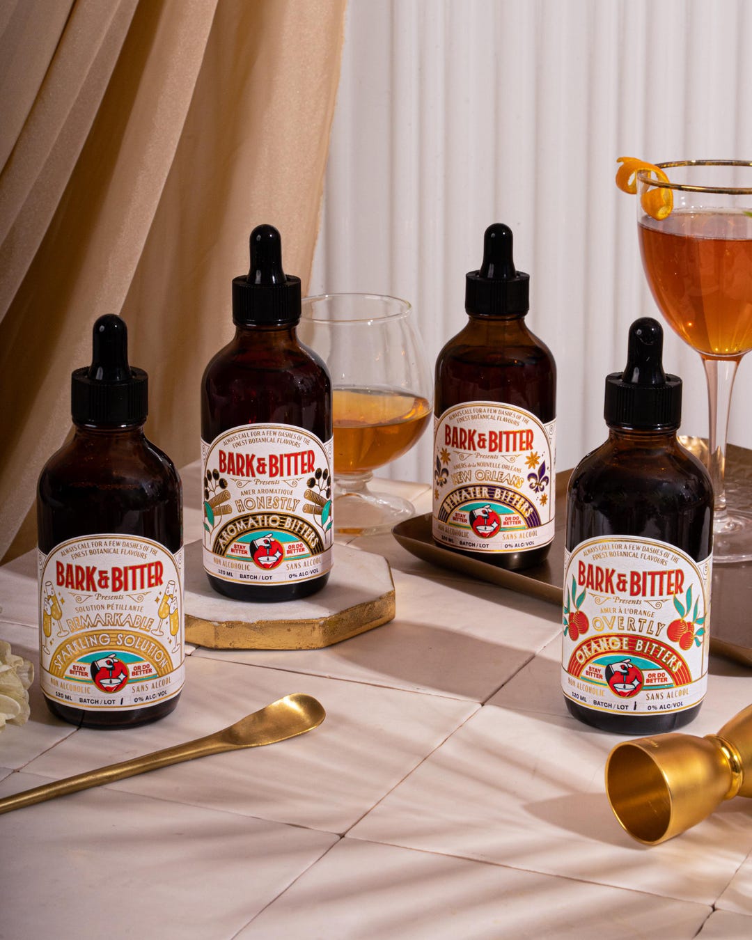 Classic Cocktail Bitters, Set of 4 - Etsy