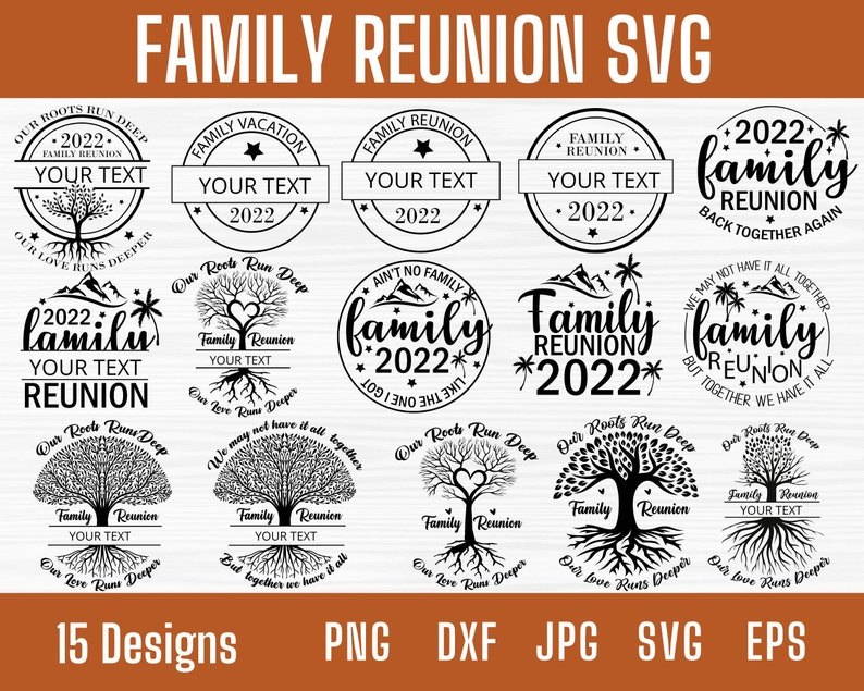 Family Reunion Svg Bundle Family Tree Svg Family Reunion - Etsy