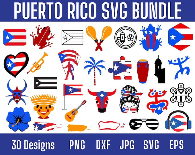 Puerto Rico Bundle Svg, Puerto Rico Clipart, Garita Svg, Puerto Rico ...