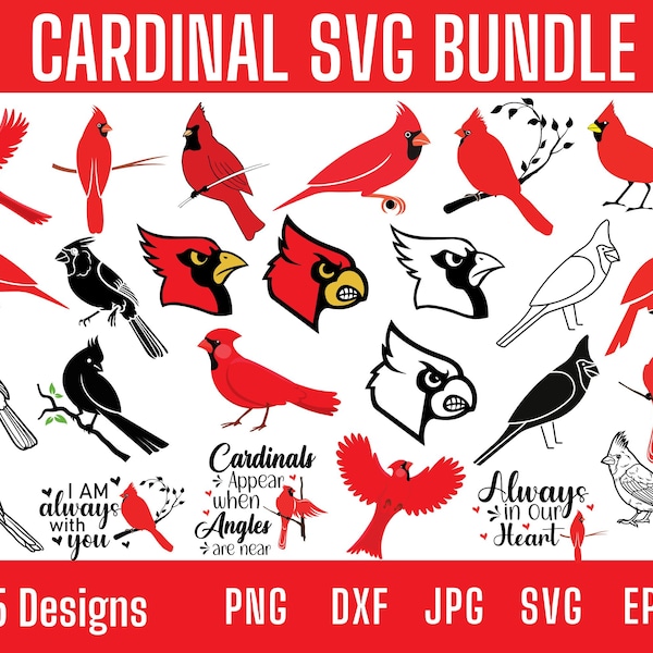 Cardinal Memory Paper Svg - Etsy