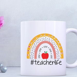 Teacher Rainbow Svg Bundle, Teacher Rainbow Png SVG, Teacher Life Svg ...