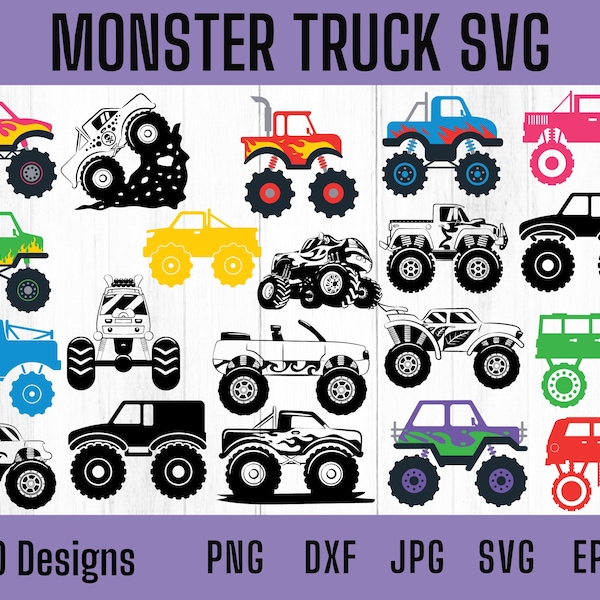 Monster Jam Svg - Etsy