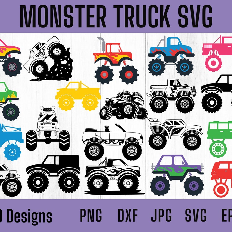 Monster Jam Svg - Etsy