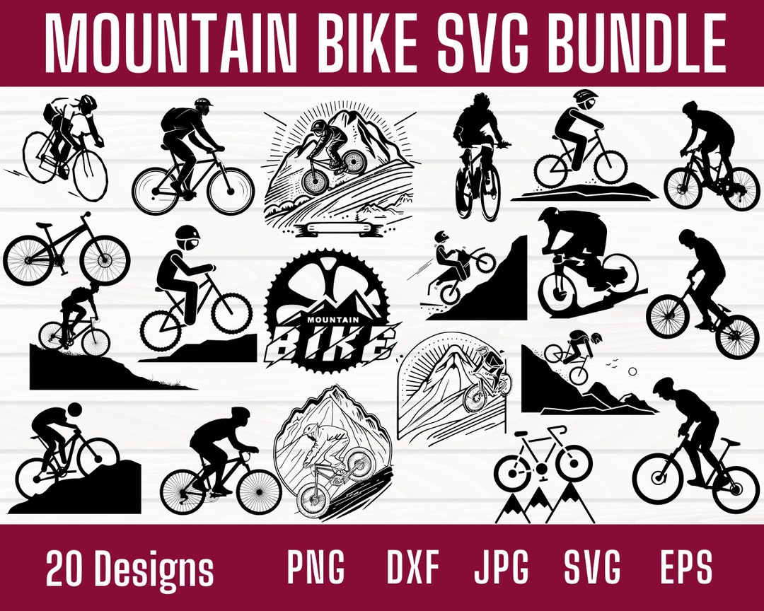 Mountain Bike Svg, MTB SVG, Mountain Biker Svg, Bmx Svg, Cycling Svg ...