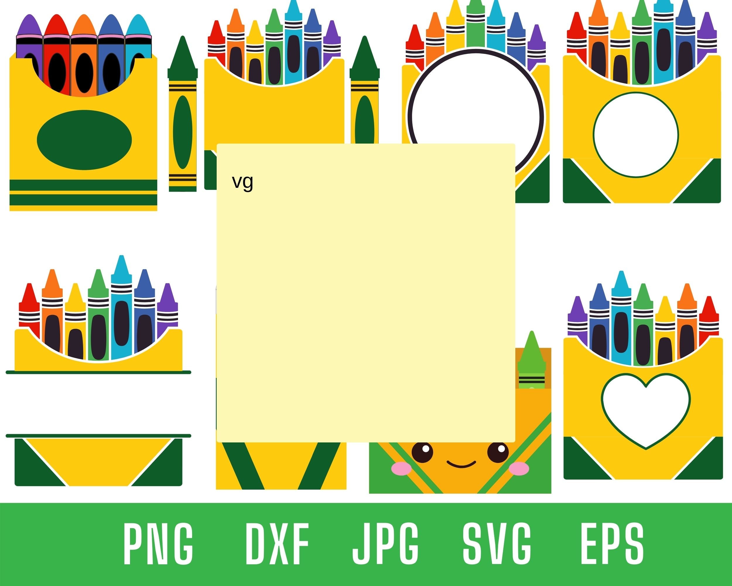 27 Crayon Split Monogram Svg Crayon Svg Teacher Svg Crayon - Etsy Australia