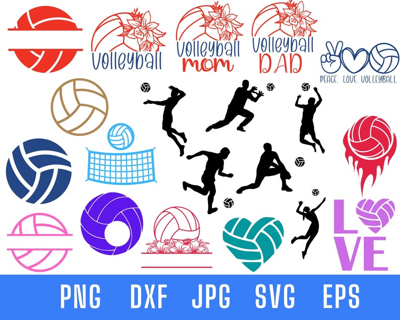 Volleyball Svg Bundle Volleyball Team Name SVG Volleyball - Etsy