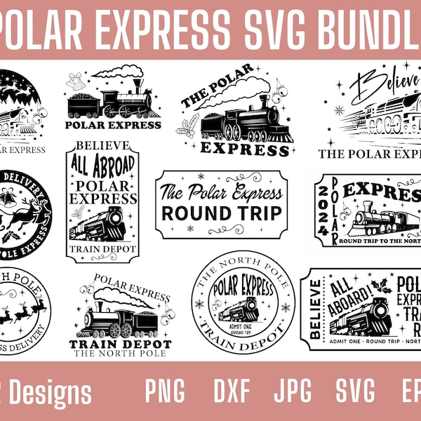 Polar Express Svg - Etsy