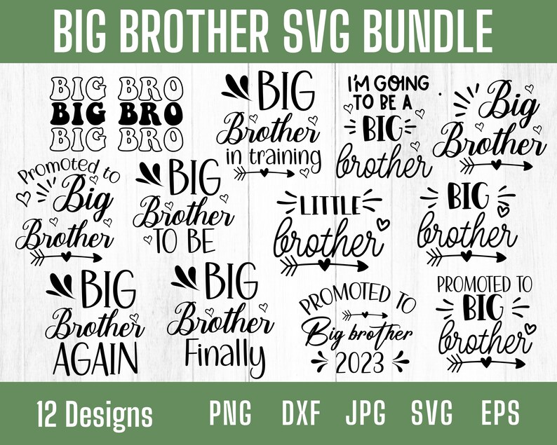 Big Brother Svg Big Bro Svg Big Brother Shirt Sibling Svg - Etsy Hong Kong