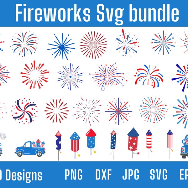 Fireworks Svg - Etsy