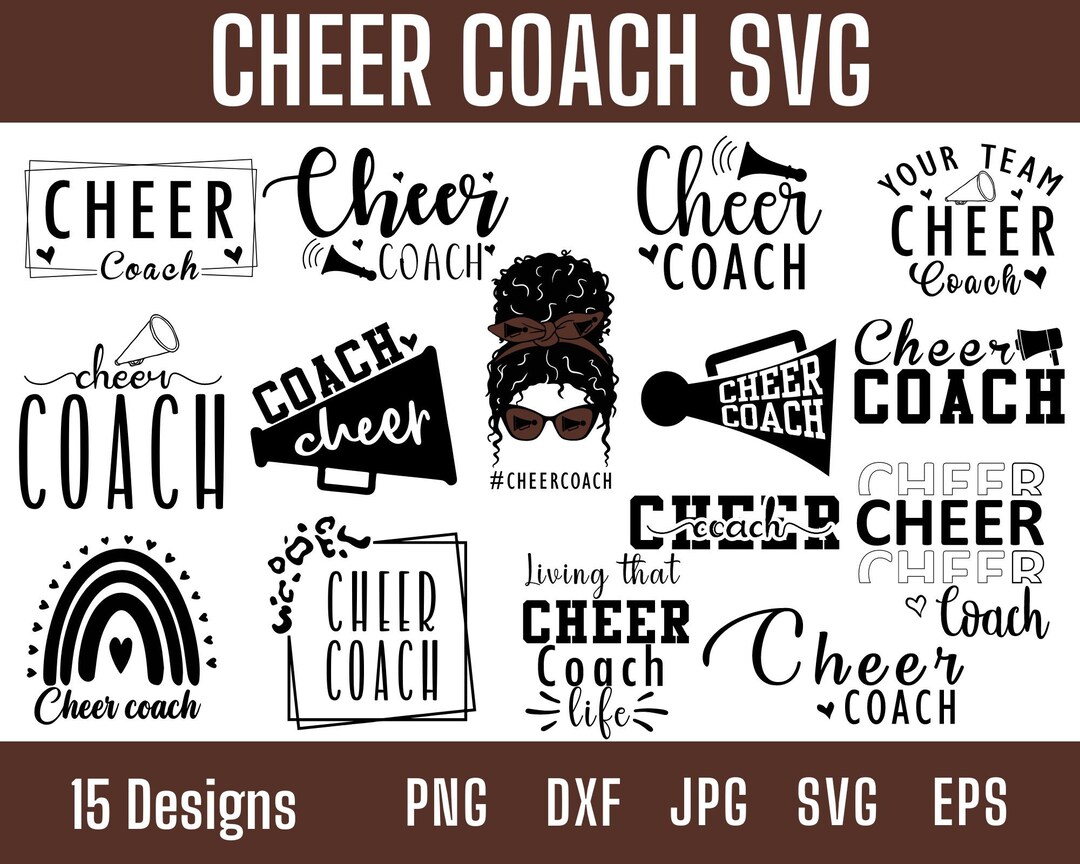 Cheer Coach Svg, Cheerleading Svg, Cheerleader Svg, Cheer Mom Svg ...