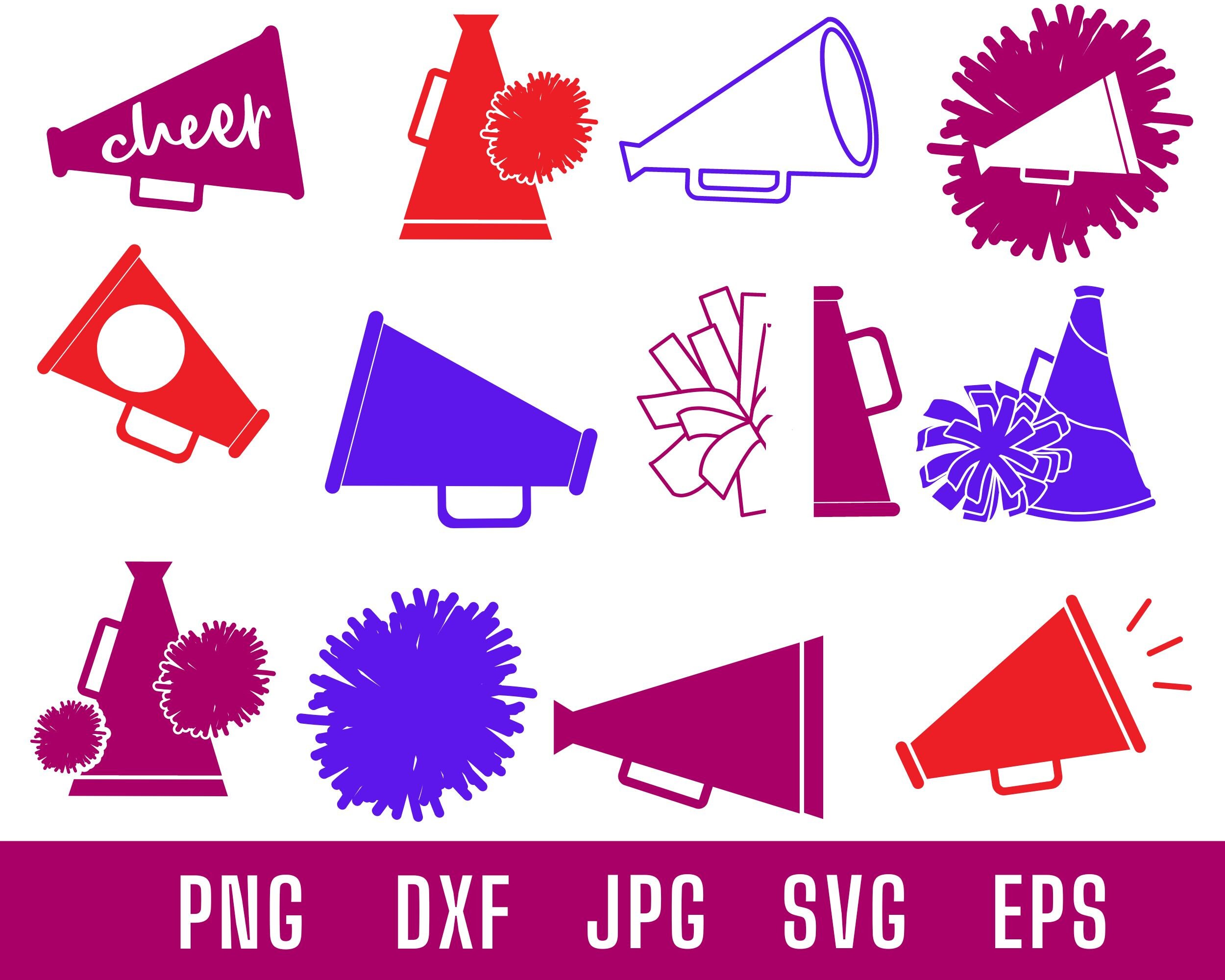 Cheer Megaphone Svg Megaphone Svg Cheerleader Svg Cheer Mom - Etsy