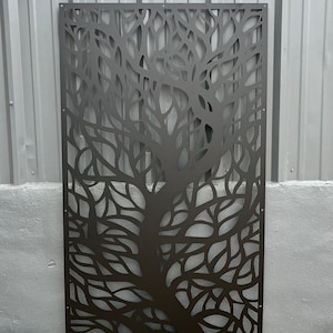 Privacy Panel, Decorative Panel, Privacy Screen, Yard Art, Tree Panel ...