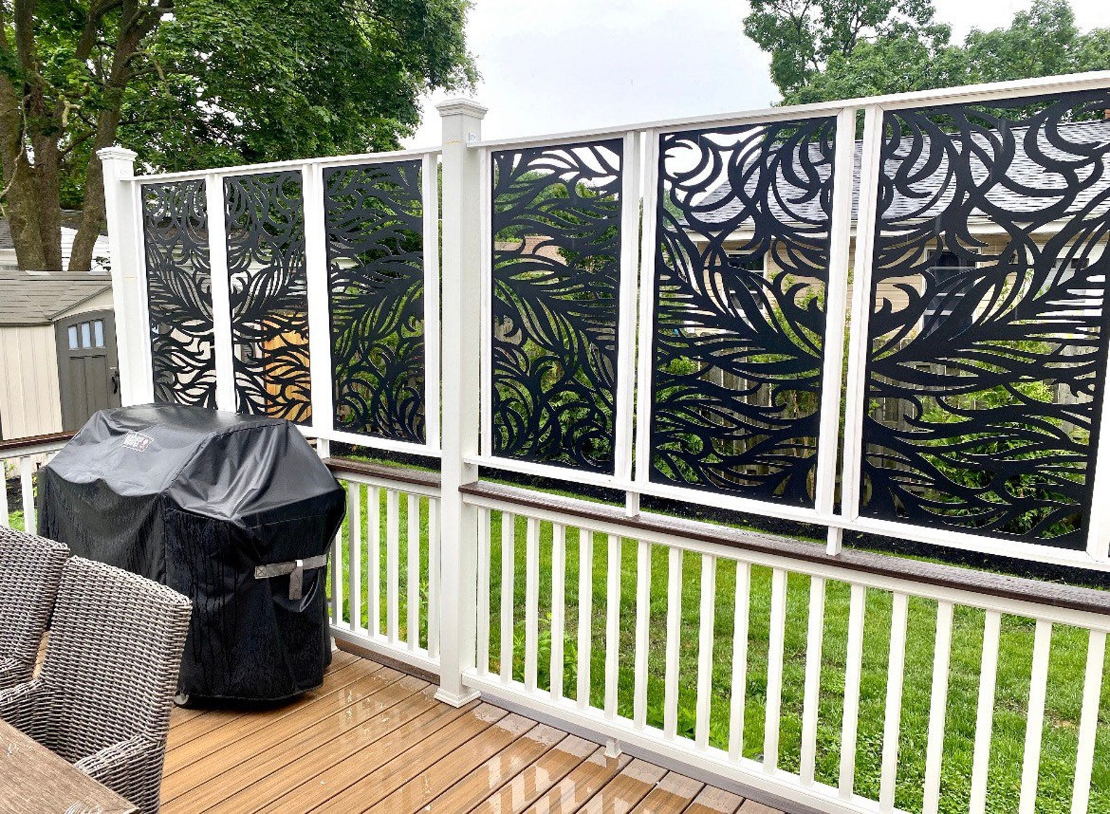 Privacy Panel, Metal Privacy Screen, Decorative Privacy Panel, Garden ...
